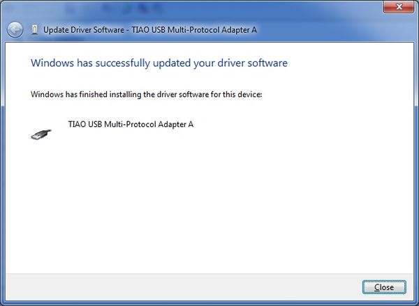 How to install TIAO USB Multi Protocol Adapter Driver on Windows Vista or Windows 7 - TIAO's Wiki
