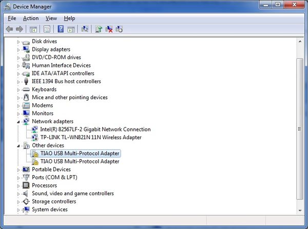 How to install TIAO USB Multi Protocol Adapter Driver on Windows Vista or Windows 7 - TIAO's Wiki